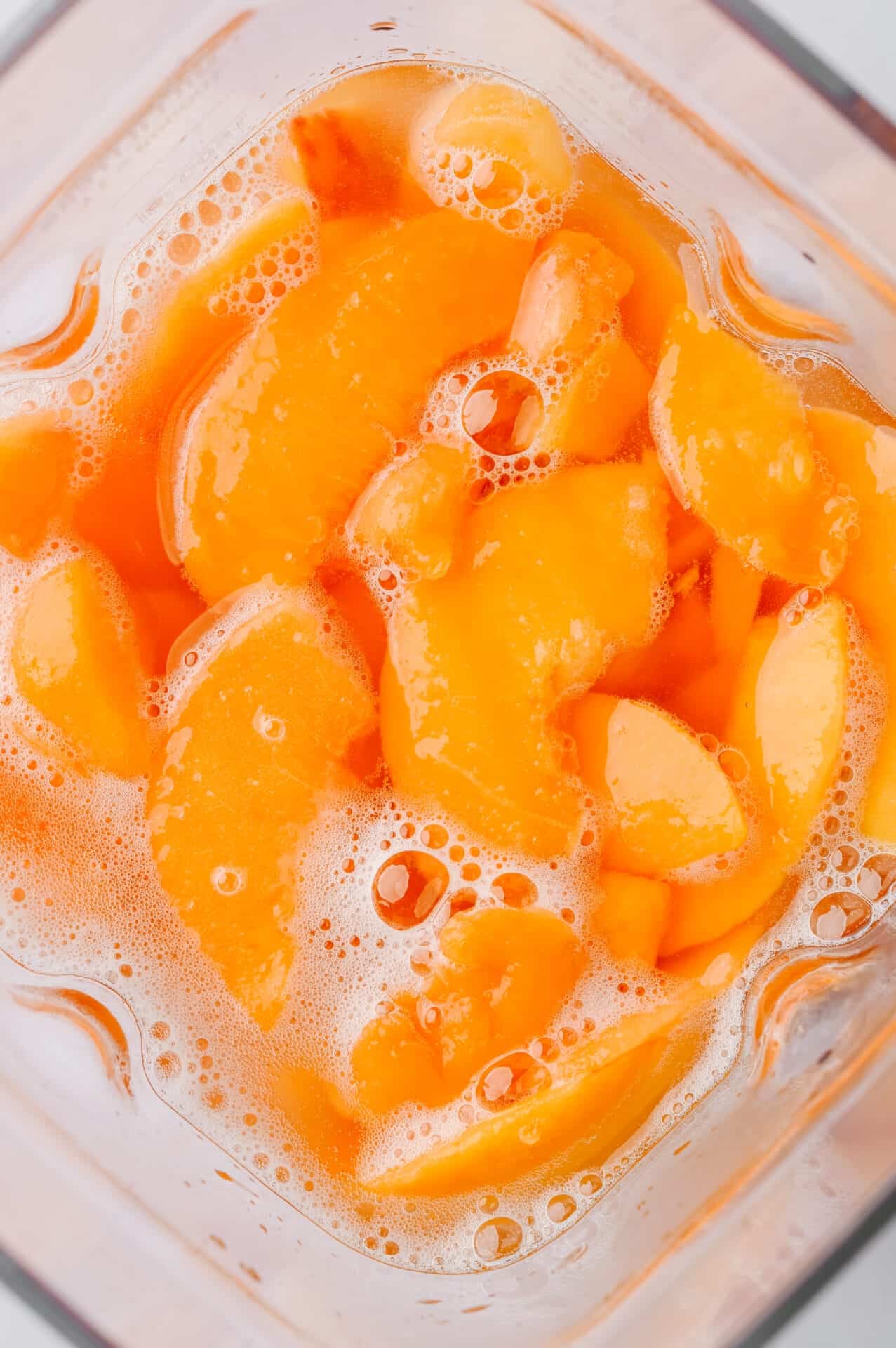 Frozen Ginger Peach Bellinis - Twist and Toast