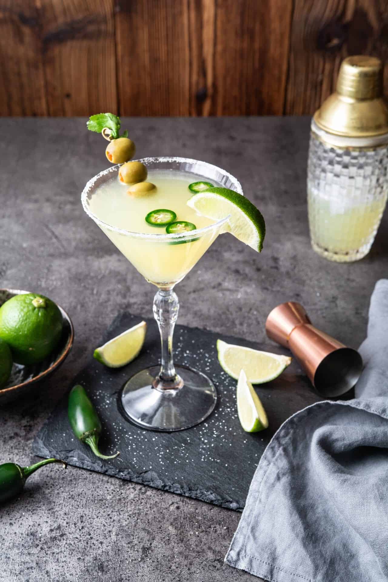 Mexican Martini Recipe (Texas Martini) - Twist and Toast