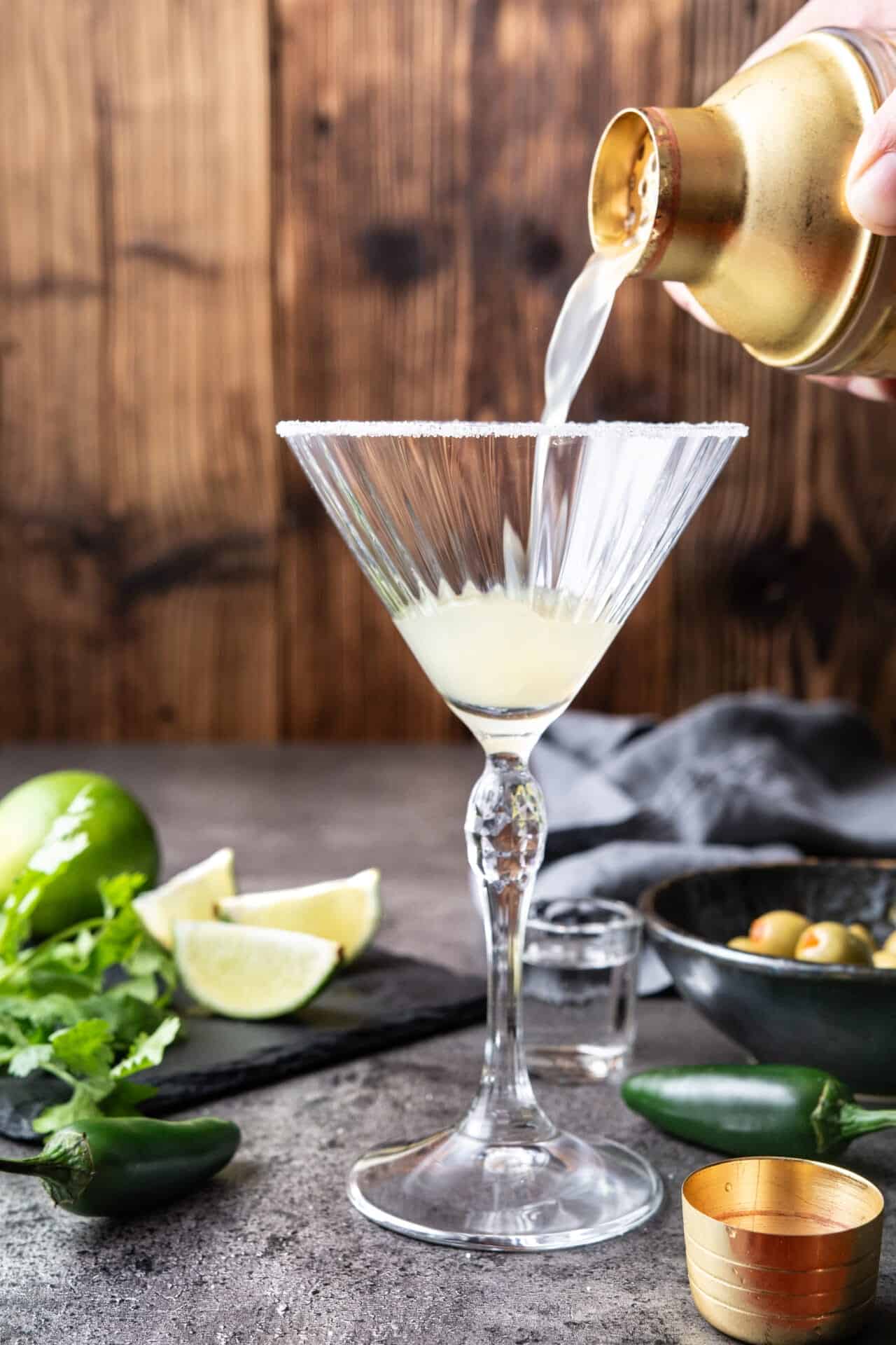 Mexican Martini Recipe (Texas Martini) - Twist and Toast